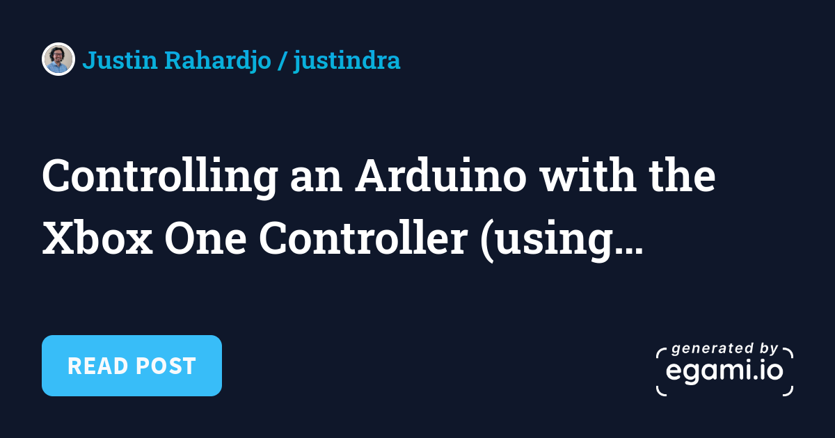 Controlling An Arduino With The Xbox One Controller Using Javascript